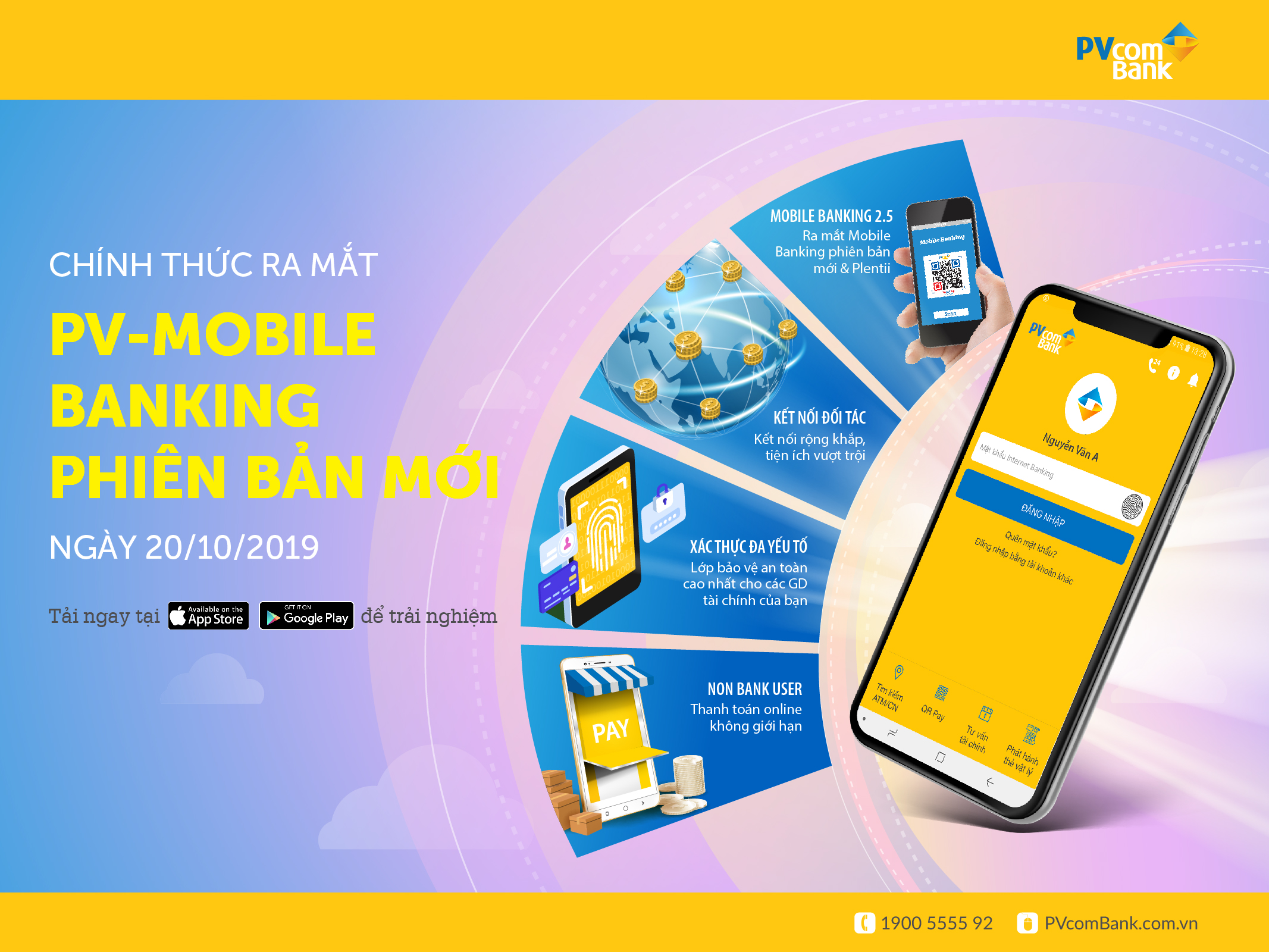 PVcomBank chính thức ra mắt phiên bản mới của ứng dụng PV-Mobile ...