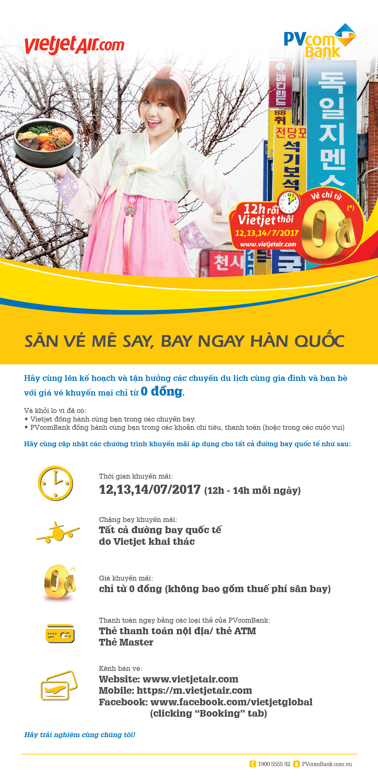 Săn vé mê say, bay ngay Hàn Quốc | Tin ưu đãi | Tin tức | Ngân hàng ...